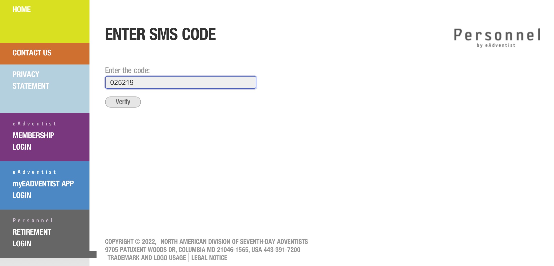 Personnel News – Service Records by eAdventist